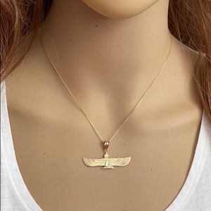 Element Shine | Jewelry | Solid Gold Isis Goddess Life Magic Winged ...